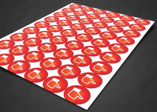Negatieve Duimpjes Beloningstickers - 5 Vellen - 270 Stickers, 19 mm ...