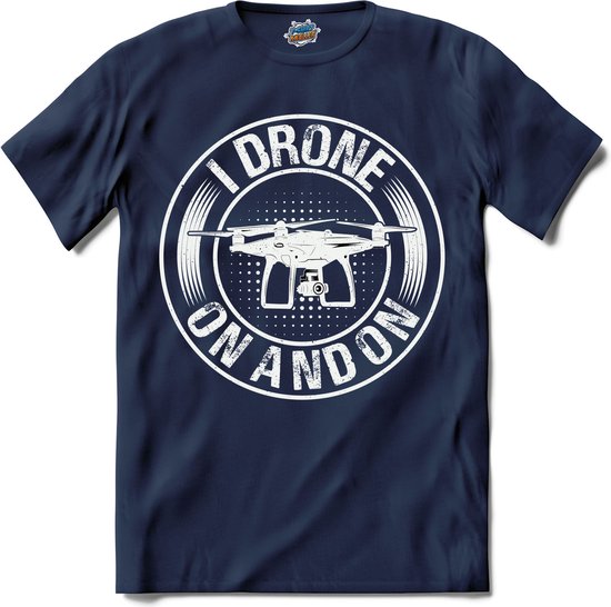 Drone on | Drone met camera | Mini drones - T-Shirt - Unisex - Navy ...