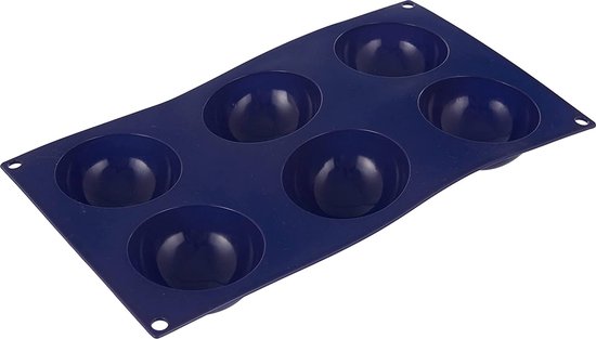 Ibili Mal Voor Halve Bollen Blauwe Bes 7x3 Cm Blauw | bol
