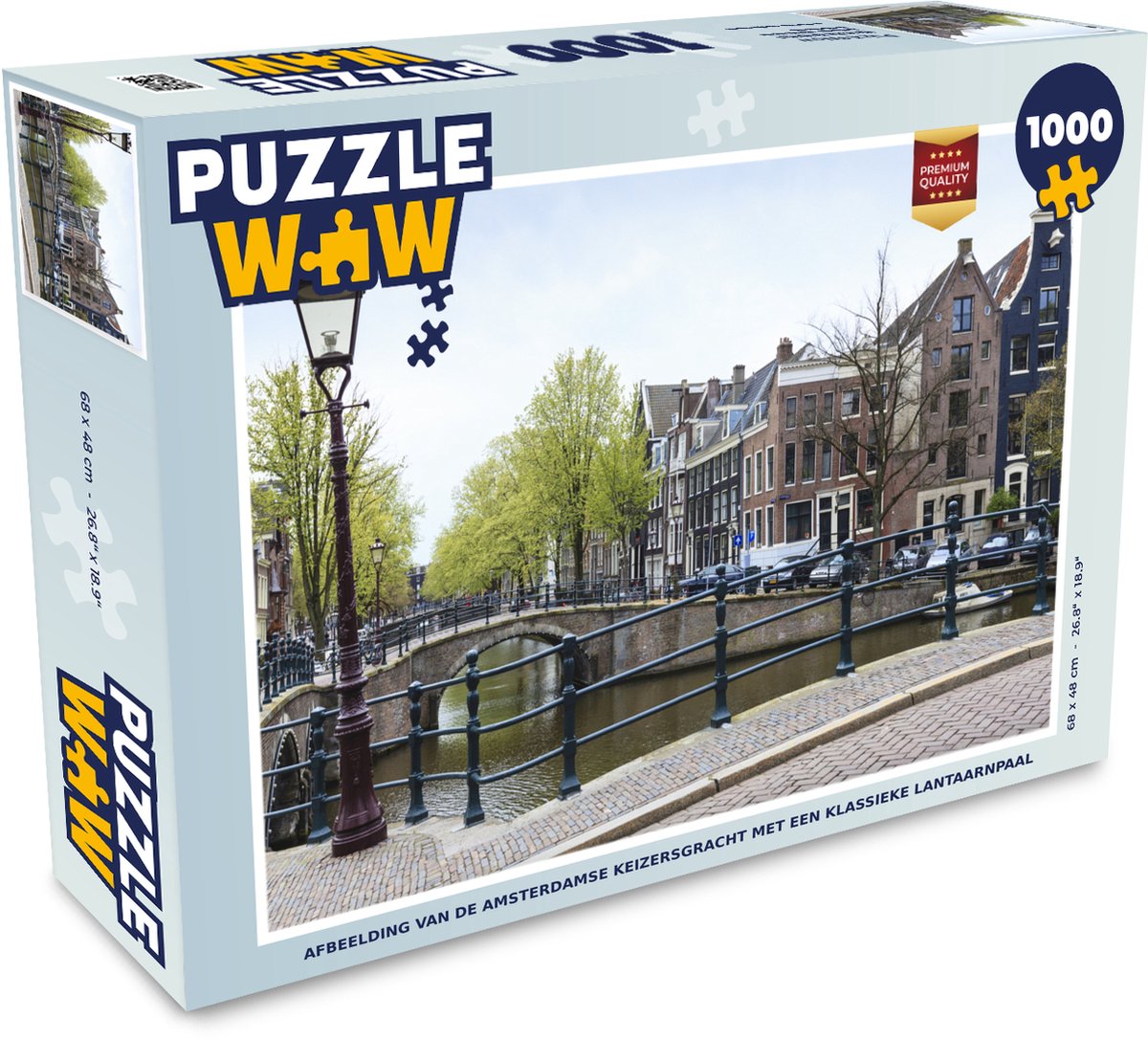 Puzzel Afbeelding van de Amsterdamse Keizersgracht met een klassieke ...