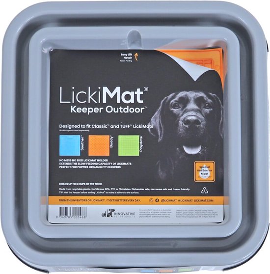 Licki Mat outdoor keeper - Voederbak/Voederbakhouder voor LickiMat anti ...
