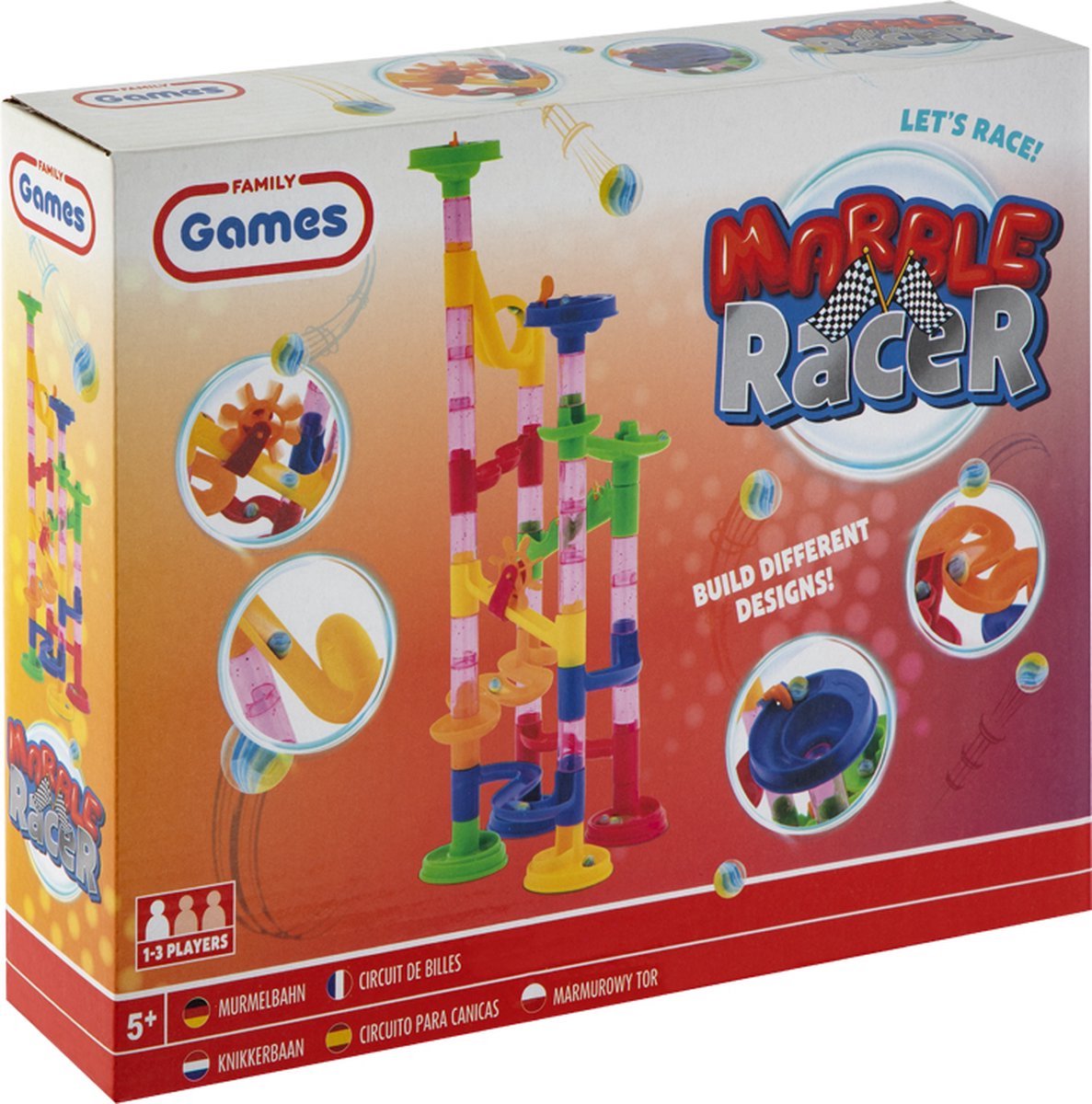 Grafix Marble Racer Knikkerbaan | 50-Delig | Knikkeren | All-in-1 Knikkerbaan + 15... | bol.com