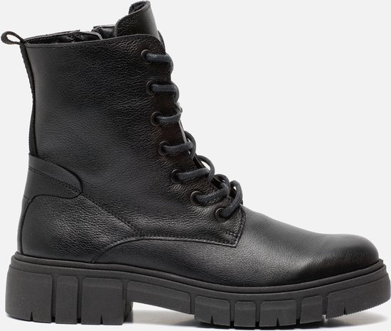 Feyn Veterboots zwart Leer - Dames - Maat 42 | bol.com