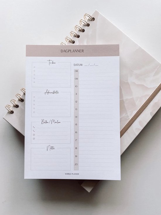 Marble Planner Dagplanner | bol.com