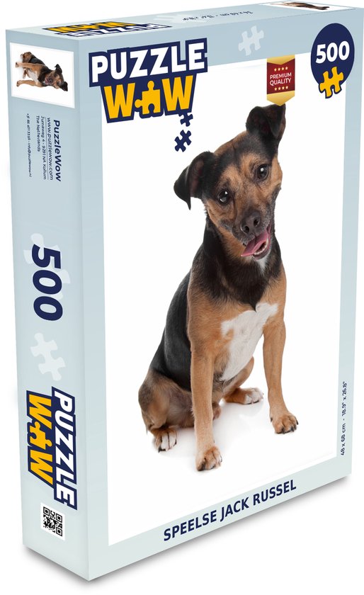 Puzzel Speelse Jack Russel hond - Legpuzzel - Puzzel 500 stukjes | bol
