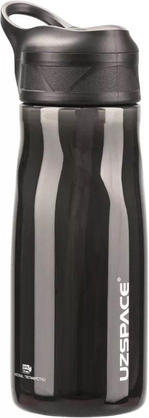 Sport & Outdoor Drinkfles, Waterfles, Sportfles, 800 ml, Zwart, Tritan ...