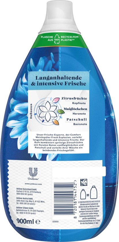 Comfort intense fresh 6 x 900 ml | bol
