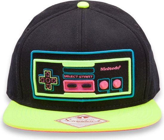Nintendo - Controller Snapback Cap with Yellow Bill | bol