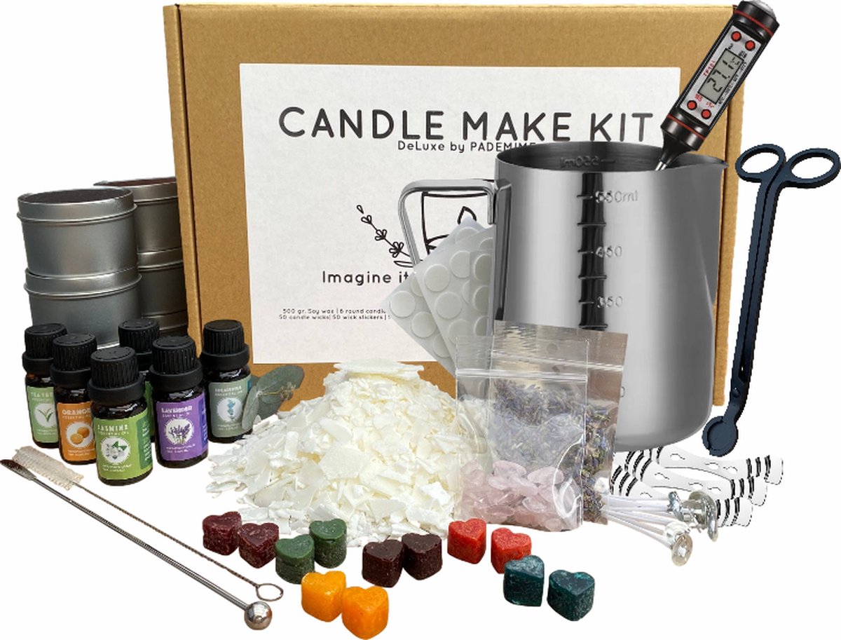 Zelf Kaarsen maak set Deluxe | Kaarsen maak set voor volwassenen | DIY ...