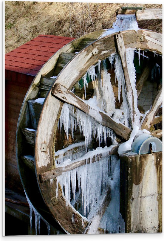 WallClassics - PVC Schuimplaat - Groot Actief Waterwiel - 40x60 cm Foto ...