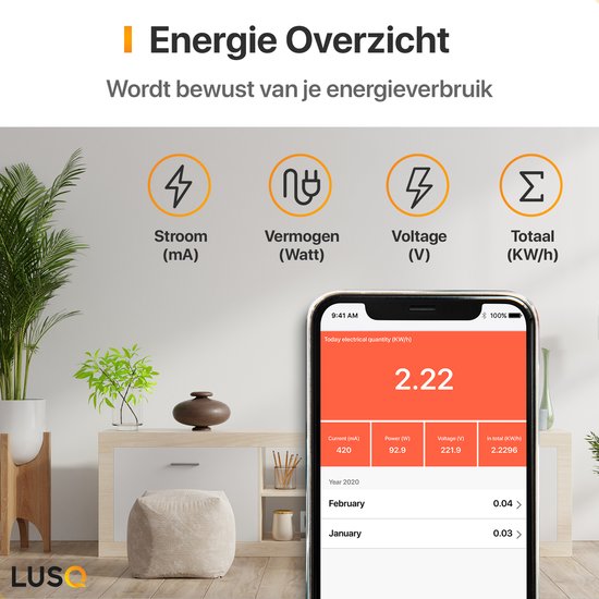 LUSQ® 10 stuks - Slimme Stekker - Smart Plug - Google Home & Amazon ...