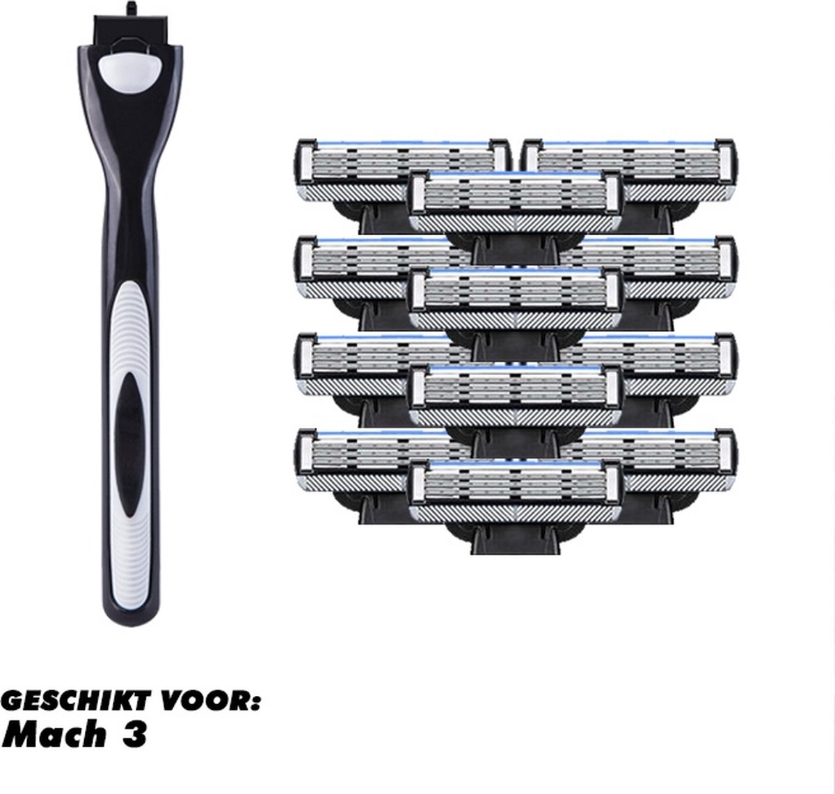 Ysit - Universeel scheersysteem + 12 mesjes - Geschikt voor Gillette ...