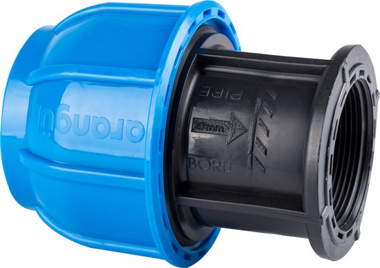 PE-fitting schroefaansluiting voor PE-buis 32 mm 25 mm 20 mm kunststof ...