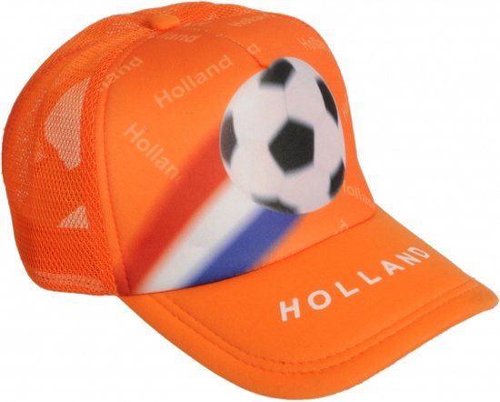 Set van 2x stuks oranje cap Holland met voetbal | bol.com
