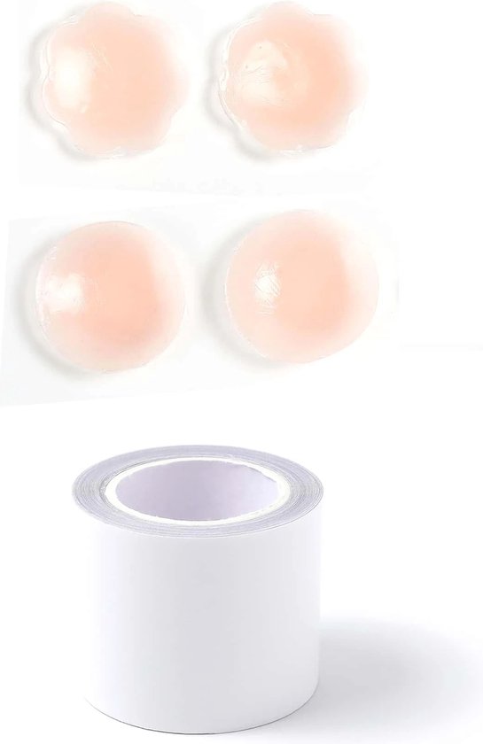 borsttape rol + 2 paar tepel sticker ( voor alle borst maten ...