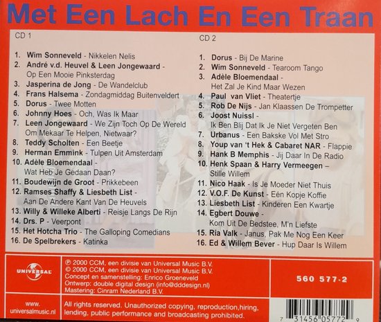 Met een lach en een traan - Dubbel Cd - Wim Sonneveld, Frans Halsema ...