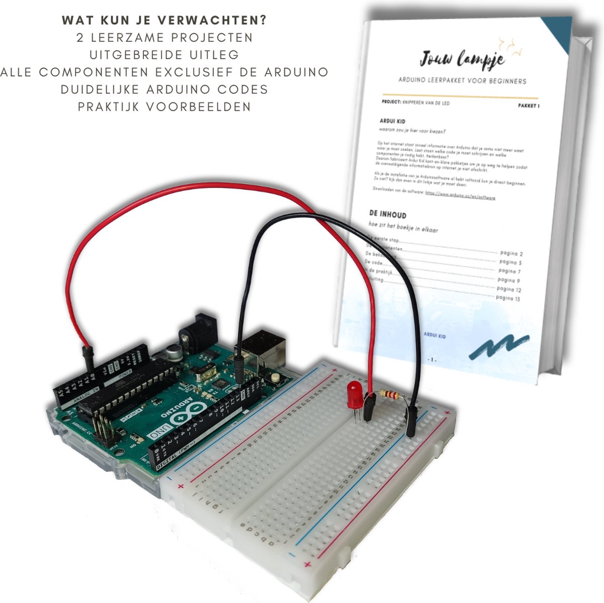 Arduino leerpakket voor beginners: Pakket 1 - [het led lampje ...