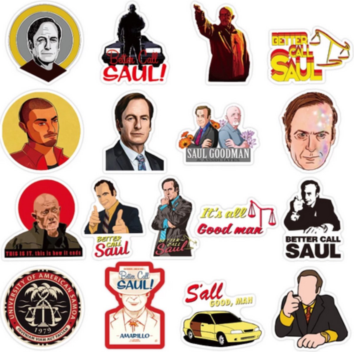 Better call Saul stickers - 50 Stickers - Stickers voor laptop, muur ...
