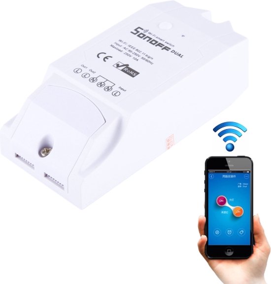 Let op type!! Sonoff Dual Channel DIY WiFi Smart Wireless Remote ...