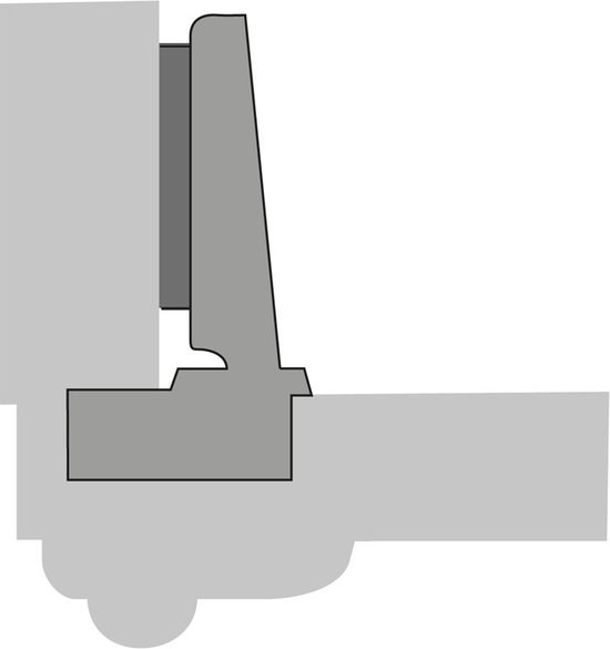 Intermat scharnier 9935 tbv deuren tot 43mm, B 18mm, TH 22/L | bol.com