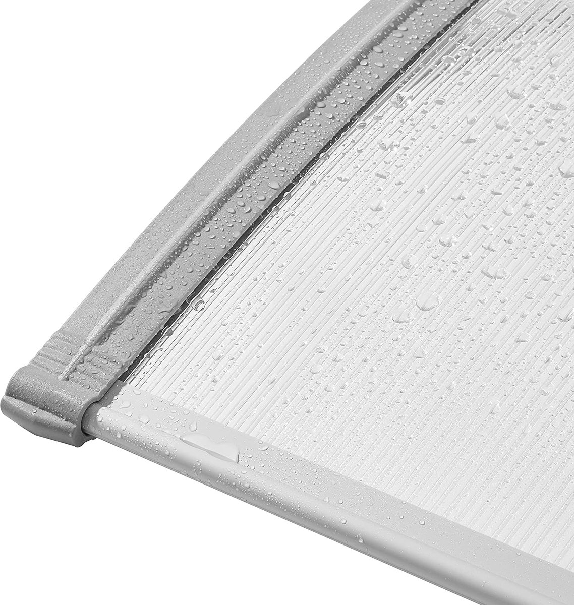 SONGMICS 275 x 90 cm toit en appentis, toit de porte, auvent, toit de ...