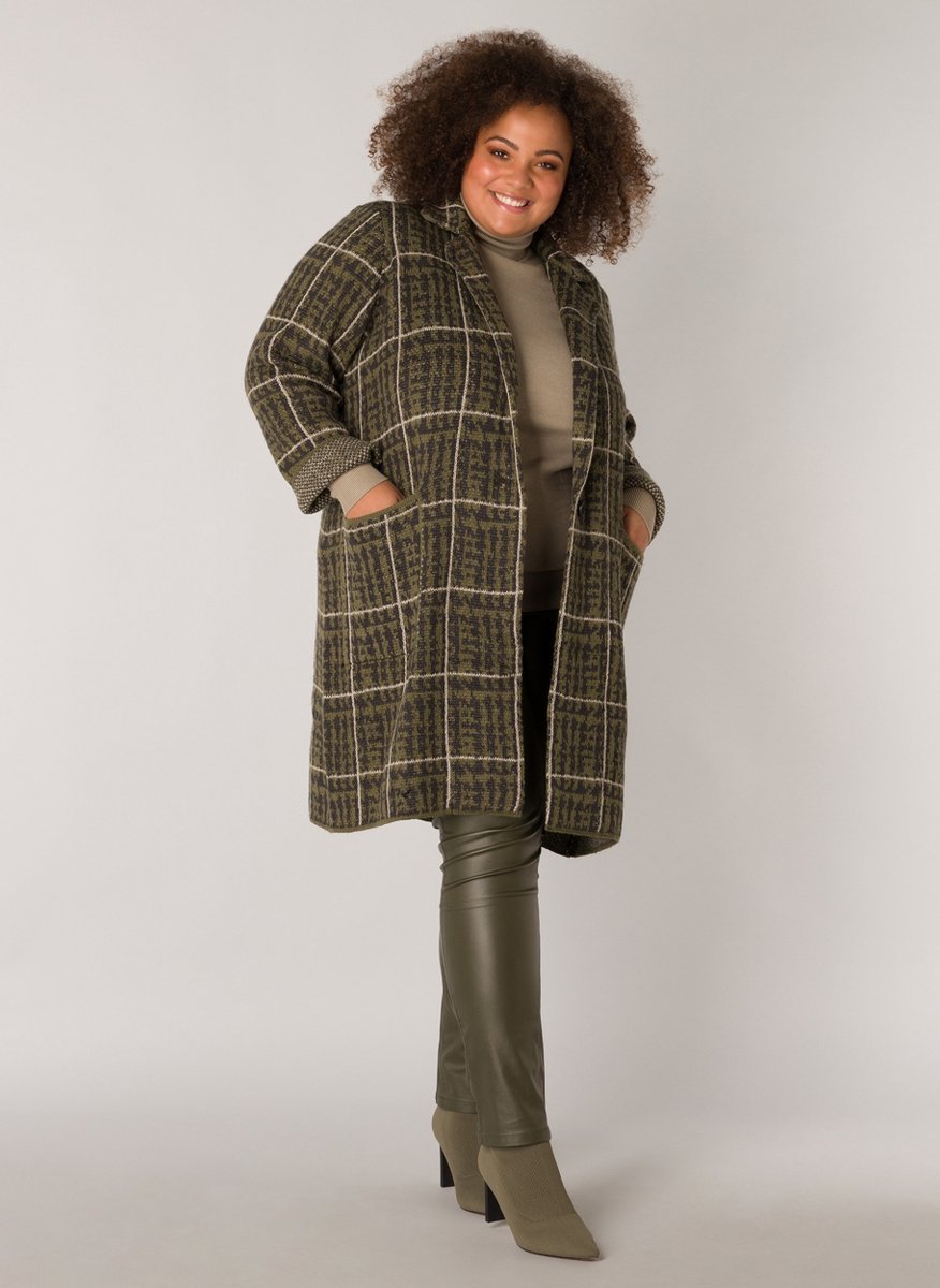 YESTA Darina Essential Vest - Army Green/Multi-Col - maat 4(54/56) | bol.com