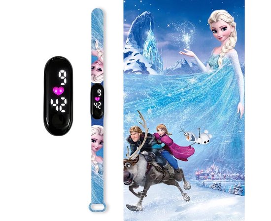 Disney Frozen Elsa/Anna Horloge - LED Display - Frozen - Kinderhorloge ...