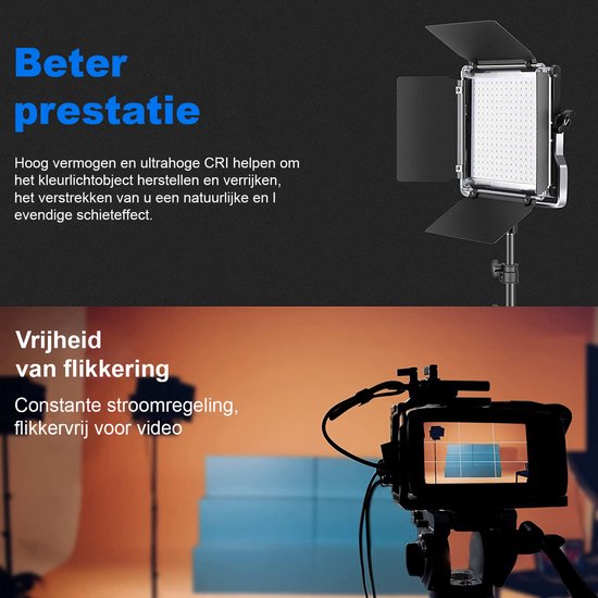 Neewer® - 660 RGB LED-lamp met app-Bediening 660 SMD-LED's - CRI 97 ...