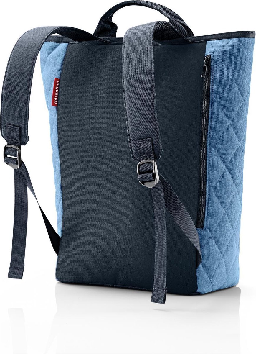 Reisenthel Shopper-Backpack Rugzak/Shopper - 16L - Rhombus Blauw | bol.com