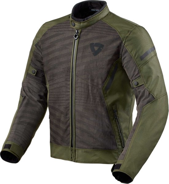 REV'IT! Jacket Torque 2 H2O Black Dark green M - Maat - Jas | bol