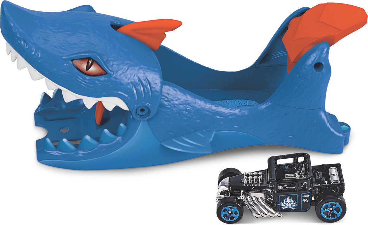 Hot Wheels Shark Launcher - Inclusief voertuig 7 cm - Speelfigurenset ...