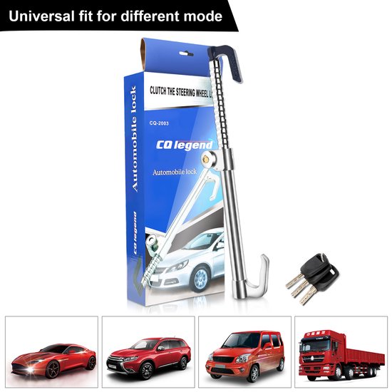 Stuurslot voor Auto Pedaalslot Stuursloten Universeel Auto Beveiliging ...