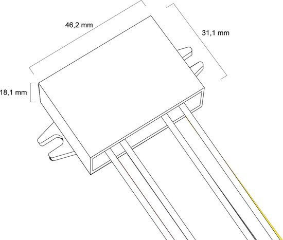 Led stabilisator 12V/3A - Max 36W - Voorkomt piekspanning | bol