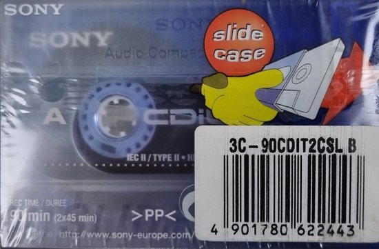 3 Pack Sony CDitII Slide cases Chrome Position cassettebandjes | bol