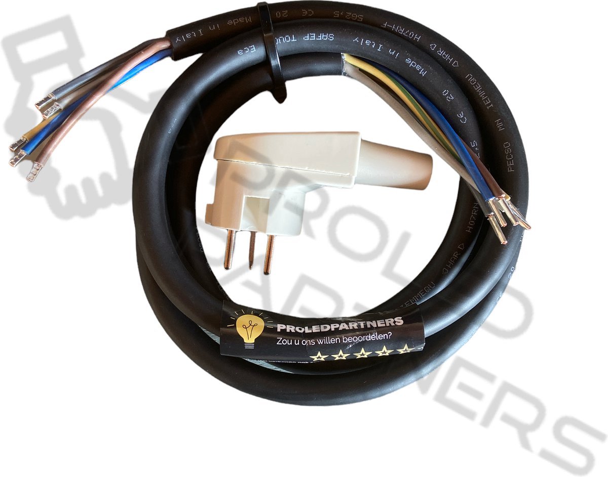 2 meter 5x2.5mm PRO perilex aansluitkabel / 5 ader // EXTRA DIK ...