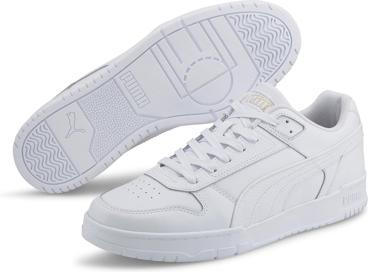 PUMA RBD Game Low Unisex Sneakers - White/TeamGold - Maat 44.5 | bol.com