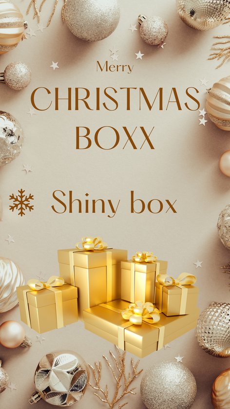 MERRY CHRISTMAS BOX - Shiny box - 5 producten feestelijk verpakt! | bol