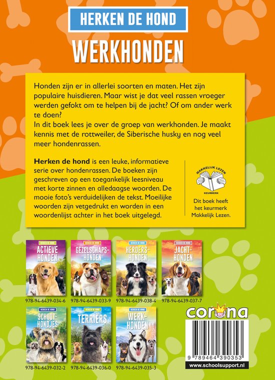 Herken de hond - Werkhonden | 9789464390353 | Emily Rose-Oachs | Boeken ...