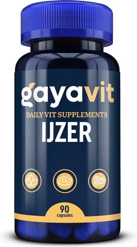 IJzer - 90 capsules - 20 mg - vermoeidheid - geheugen - concentratie ...