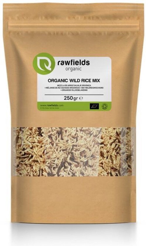 Biologische Wilde Rijstmix - Rawfields Organic - Vegan - Vegetarsich ...