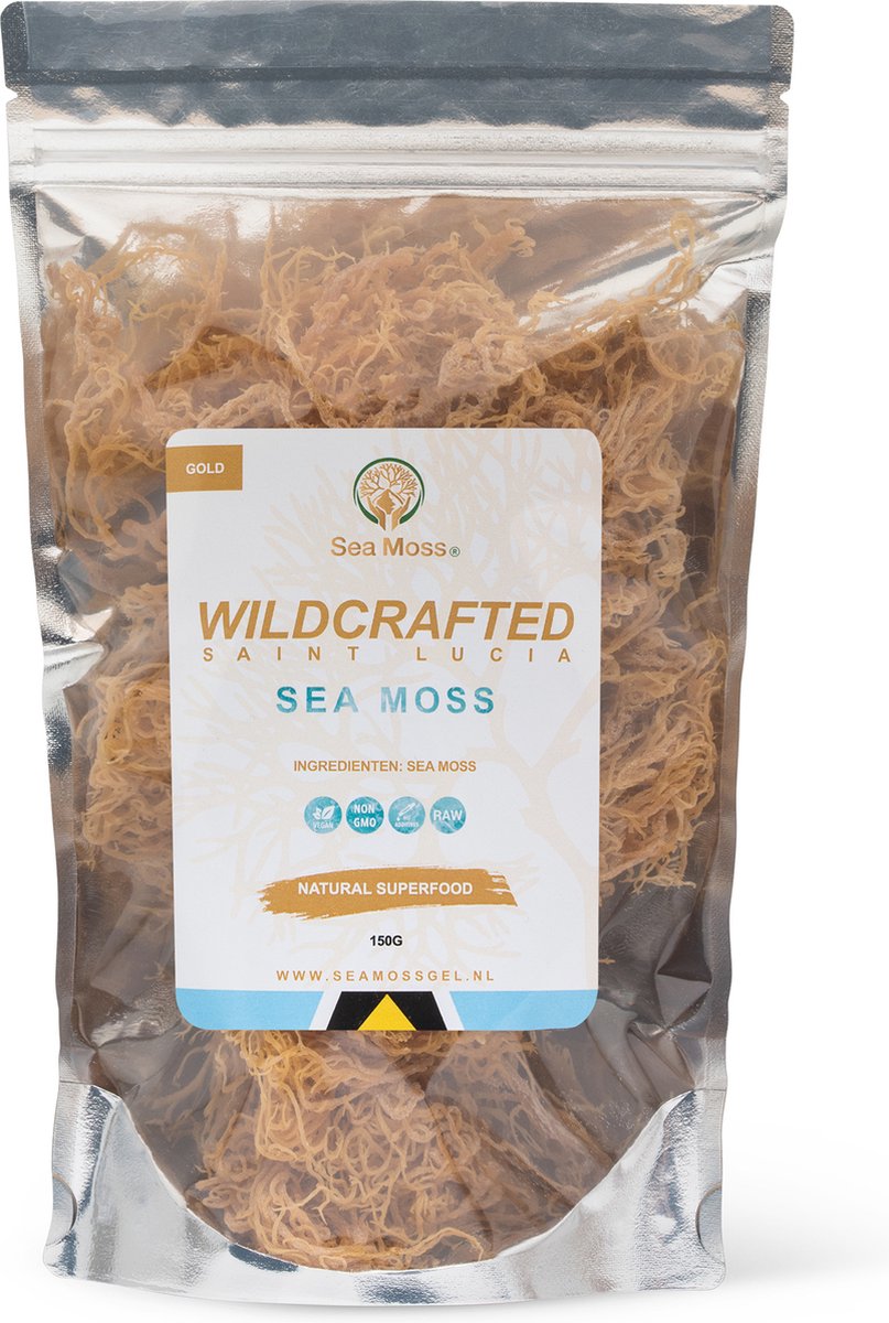 Sea Moss® - Wildcrafted - St. Lucia Sea Moss Gold - 150gr | bol.com