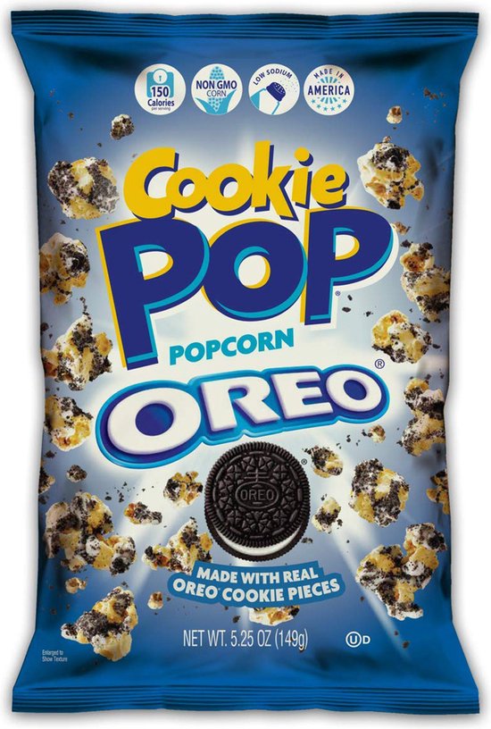 Cookie Pop Oreo Popcorn - 12 Zakken van 149 Gram - Popcorn - Amerikaans ...