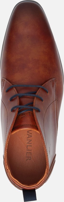 Van Lier Erasmo veterboots cognac Leer - Maat 43 | bol