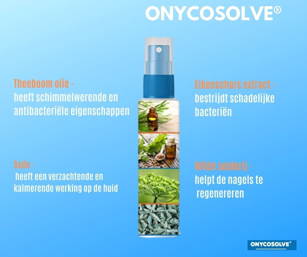 Onycosolve® - Voet & Nagel Spray - Bestrijdt Voetschimmel - Helpt bij ...