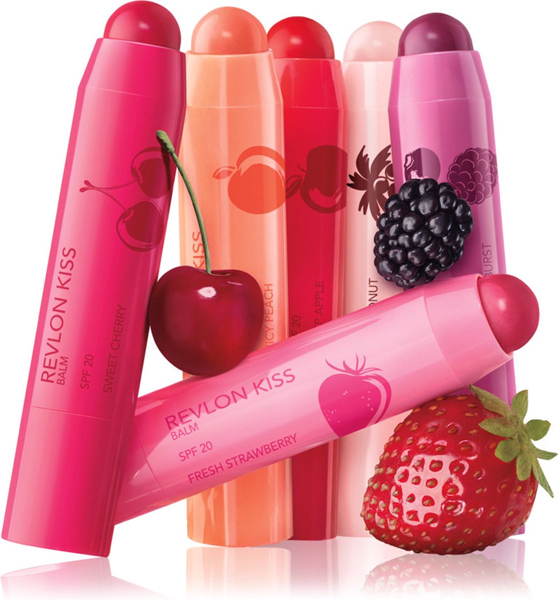 Revlon Kiss 5 Lip Balms Set - lipbalsem - 5 stuks - SPF 20 - Cadeauset ...