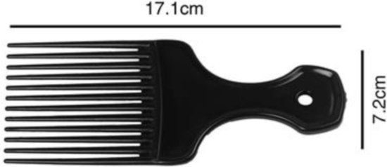 EM Milano - Afro Kam Fijn - Zwart | bol