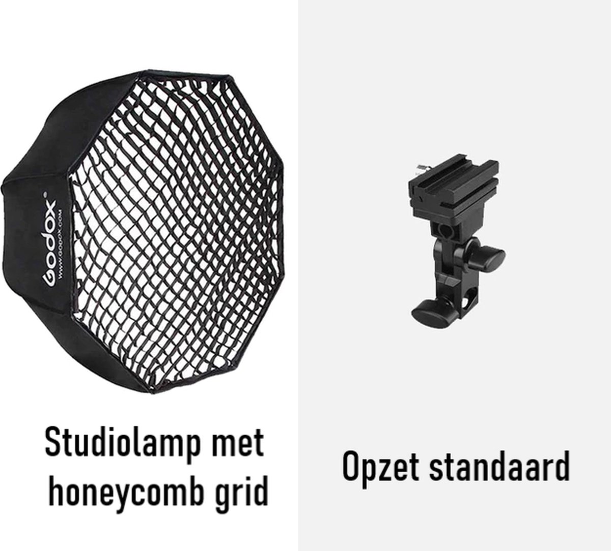 Professionele studiolamp - aluminium lamp - paraplu vorm - met ...