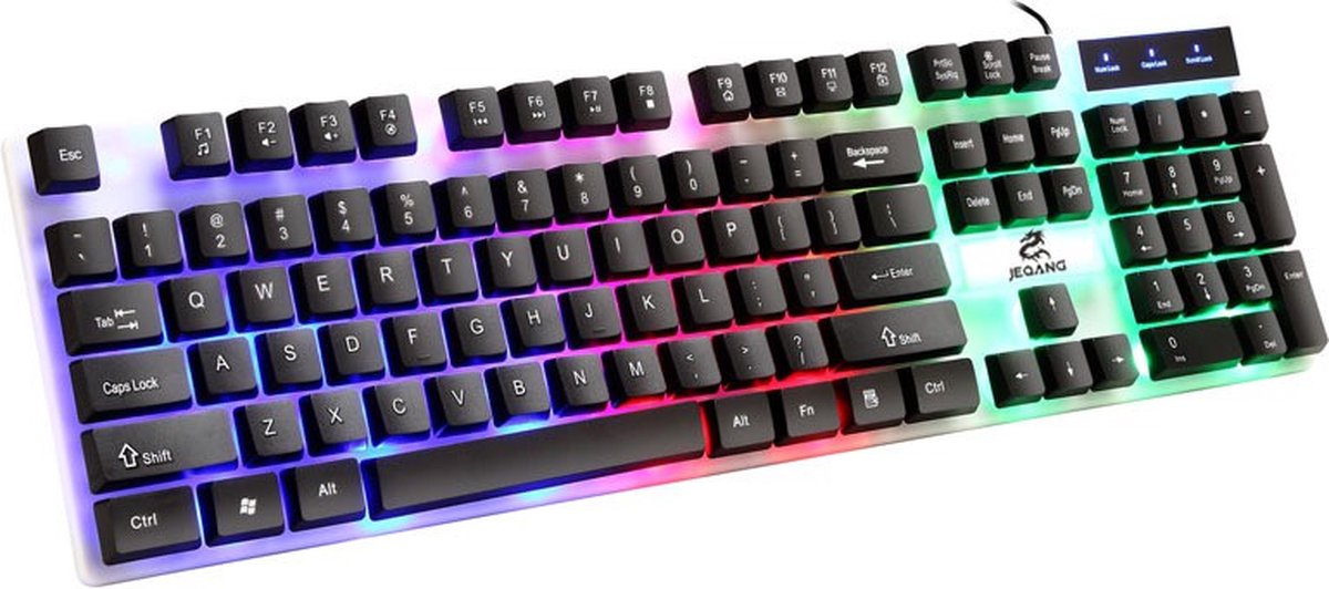 RAINBOW LED TOETSENBORD - draad - jk922 - QWERTY - GAME - GAMING ...