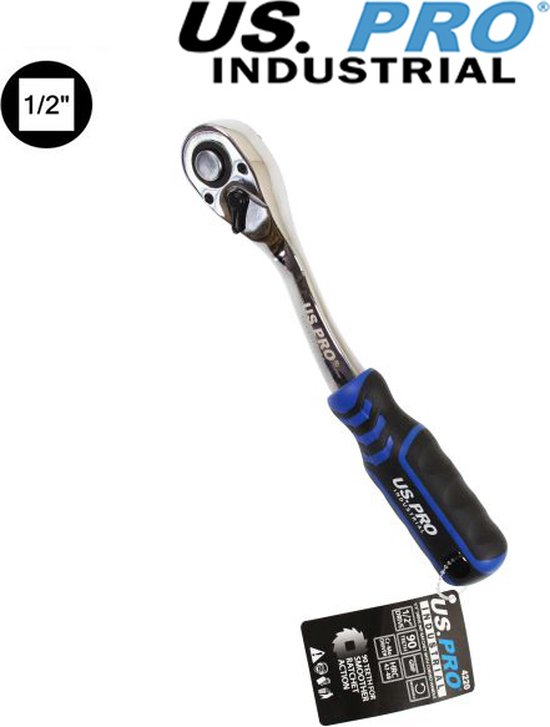 Professionele ratel 1/2" met 90 tands ratel mechanisme (270 mm lang) | bol