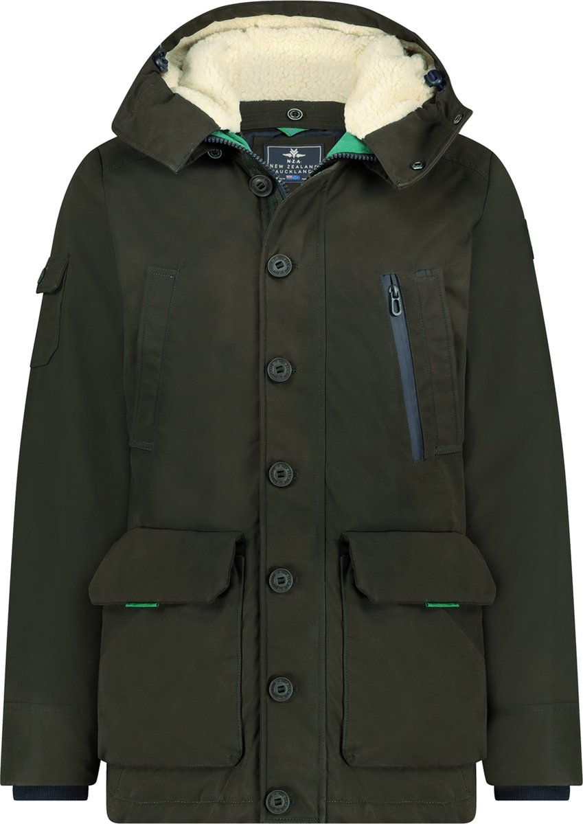 NZA New Zealand Auckland Lange mouw Jas - 22KN806 Rotongaio Army (Maat ...